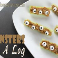 Halloween Monsters On A Log Recipe * My Stay At Home Adventures