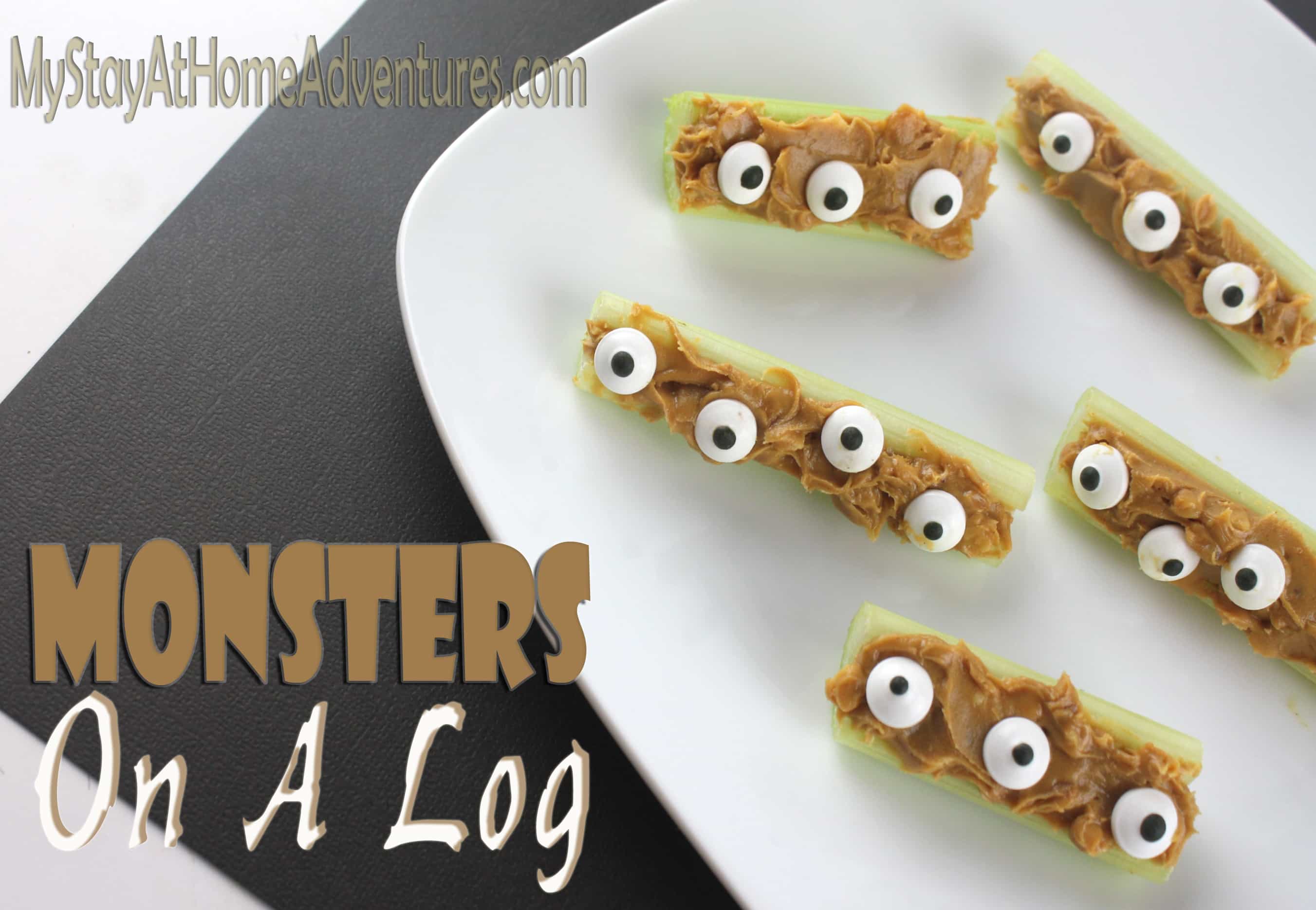 Halloween Monsters On A Log Recipe * My Stay At Home Adventures