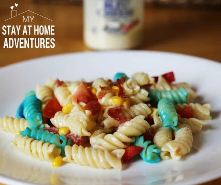 Red, White, and Bleu Cheese Pasta Salad #SeeTheLite * My Stay At Home ...