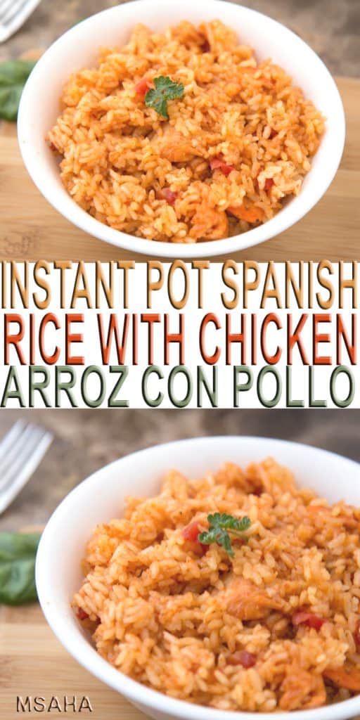 Instant Pot Spanish Rice With Chicken Arroz Junto Con Pollo My Stay