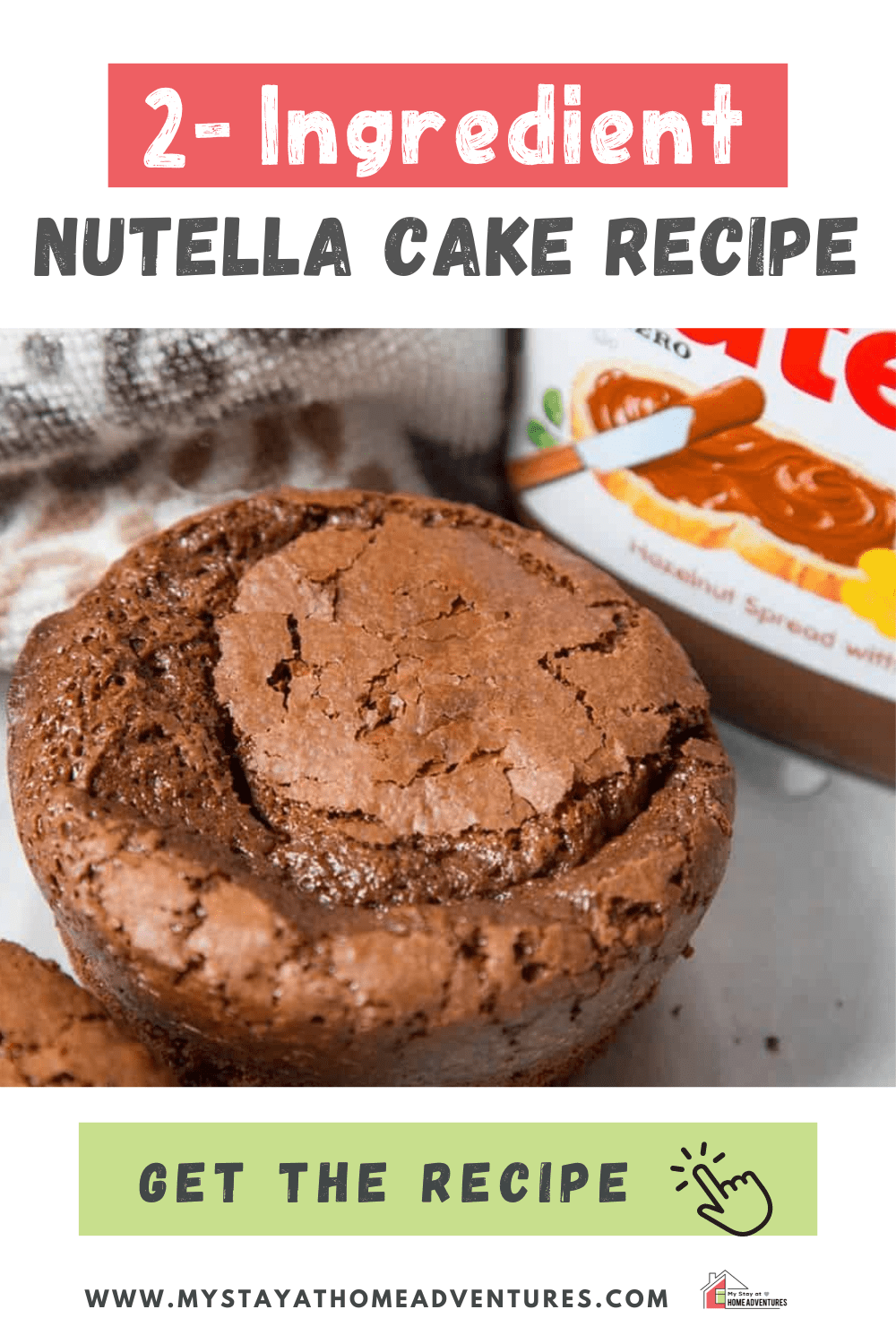 2-Ingredient Nutella Cake Recipe (You are Going to Love!)