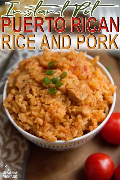 Puerto Rican Rice and Pork Instant Pot * My Stay At Home Adventures