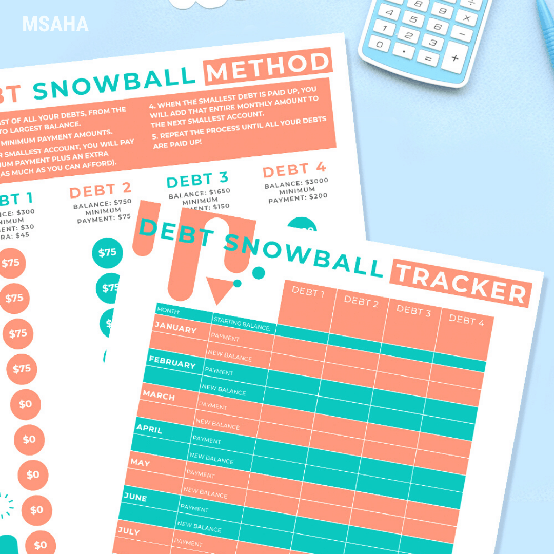 Free Debt Snowball Printable Kit to Help You Start Your Financial Journey