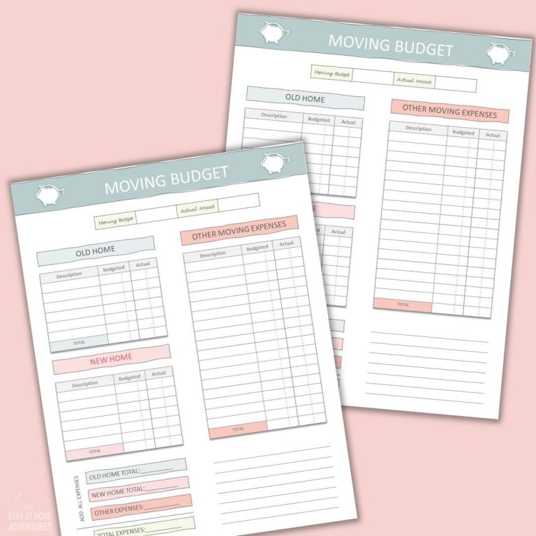 8 Things Not To Forget To Budget When Moving (Free Budgeting Sheet)