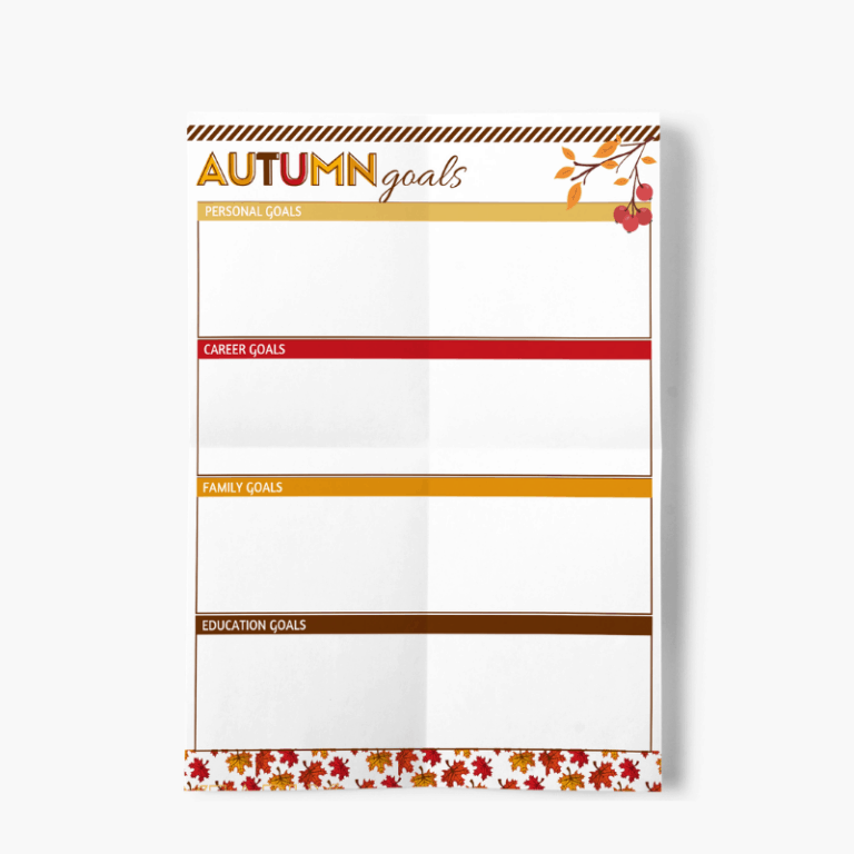 Free Fall Digital Planner * My Stay At Home Adventures