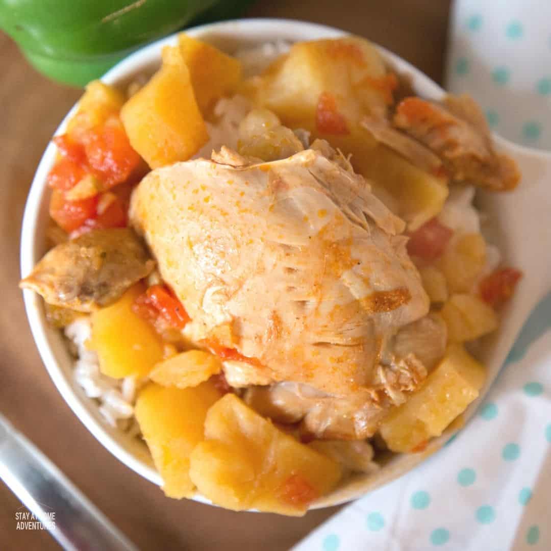 Instant Pot Pollo Guisado Recipe or Puerto Rican Chicken Stew