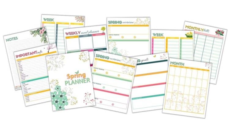 Free Spring Planner * My Stay At Home Adventures