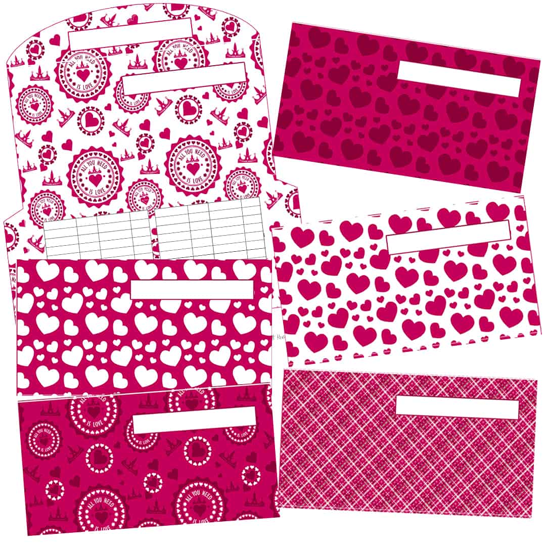 Valentine's Day Cash Envelope Printable - My Favorite Printable Designs