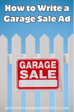 How to Write a Garage Sale Ad (With Examples) * My Stay At Home Adventures