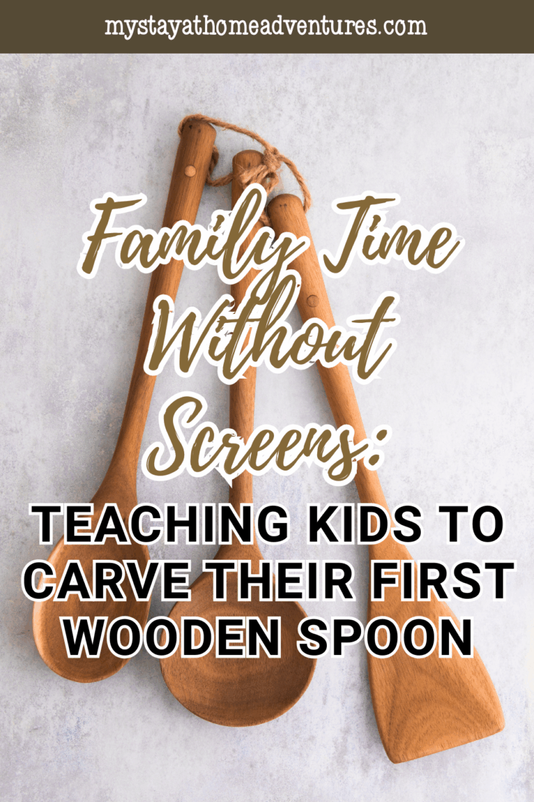 Family Time Without Screens: Teaching Kids to Carve Their First Wooden ...